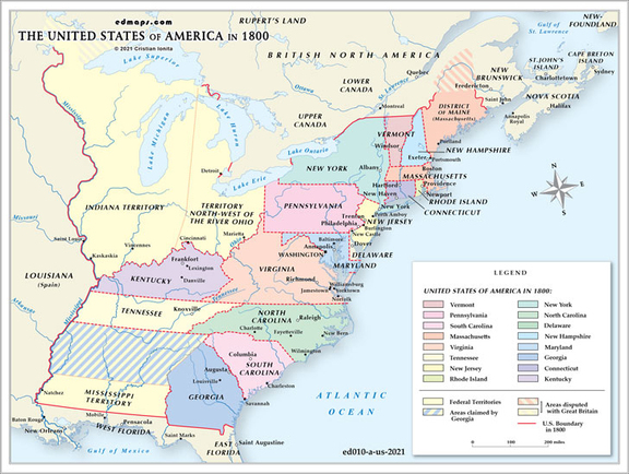 Map of the Northwest Territory 1787 - U.S. History Maps